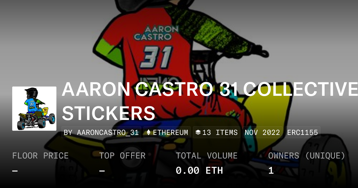 AARON CASTRO 31 COLLECTIVE STICKERS - Collection | OpenSea