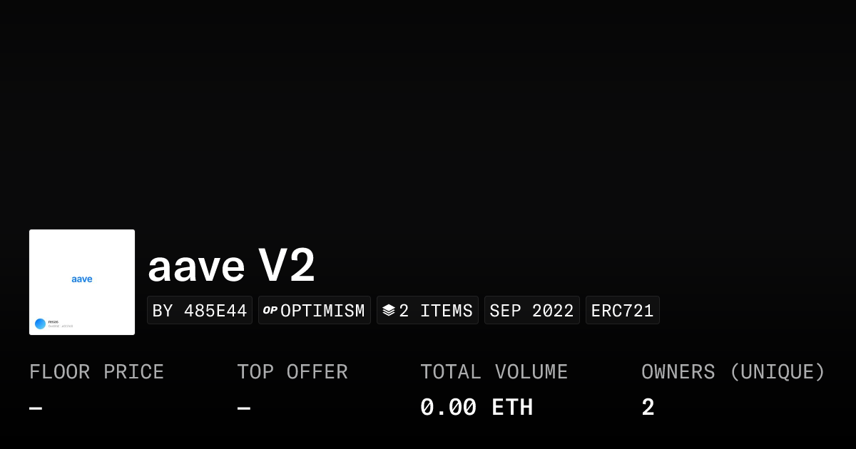 aave V2 - Collection | OpenSea