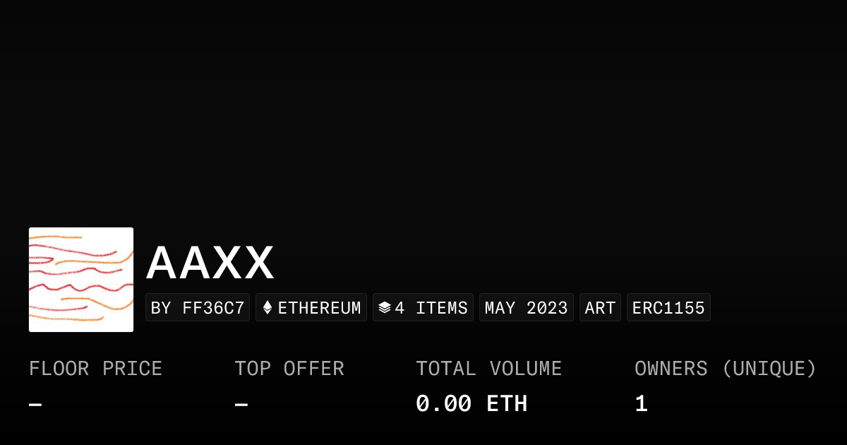 AAXX - Collection | OpenSea