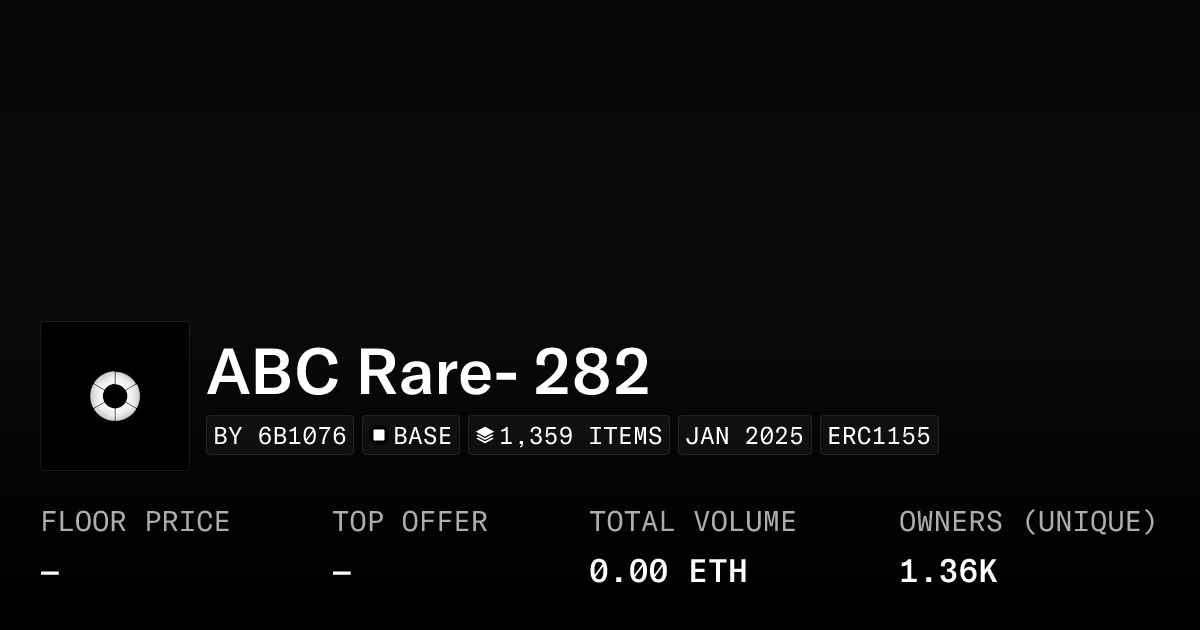 ABC Rare- 282 - Collection | OpenSea