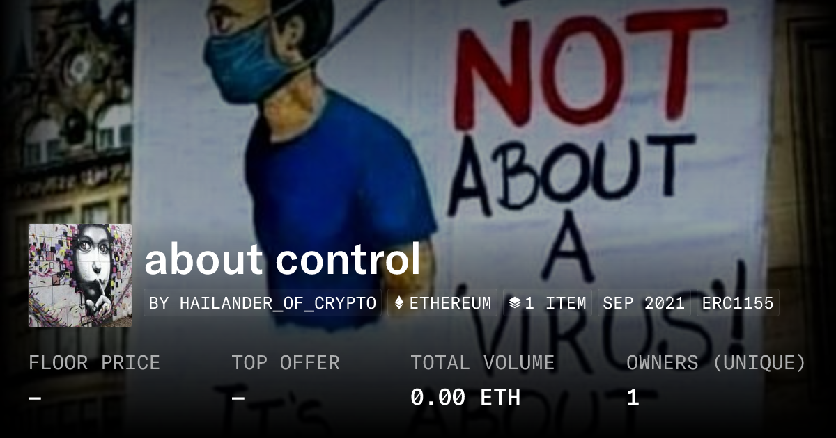 about control - Collection | OpenSea