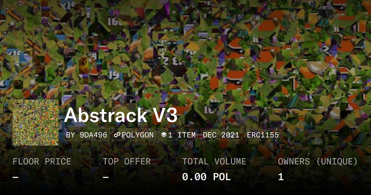 Abstrack V3 - Collection | OpenSea