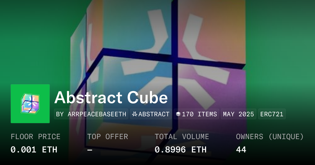 Abstract Cube - Collection | OpenSea