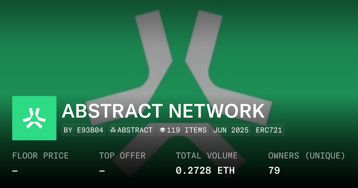 ABSTRACT NETWORK - Collection | OpenSea