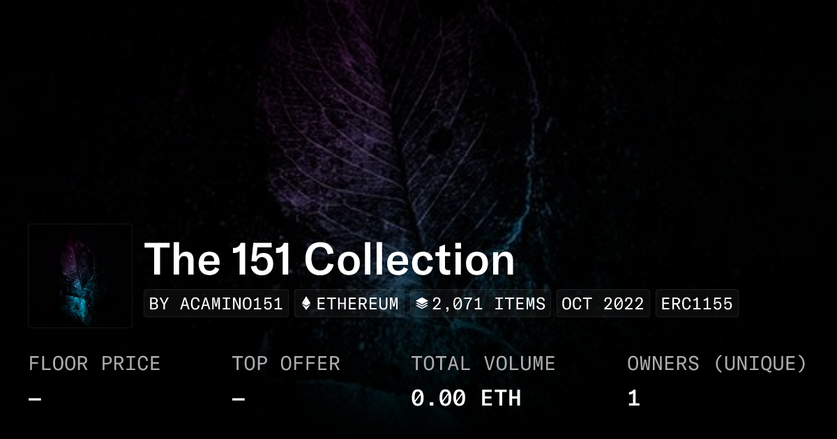 The 151 Collection - Collection | OpenSea