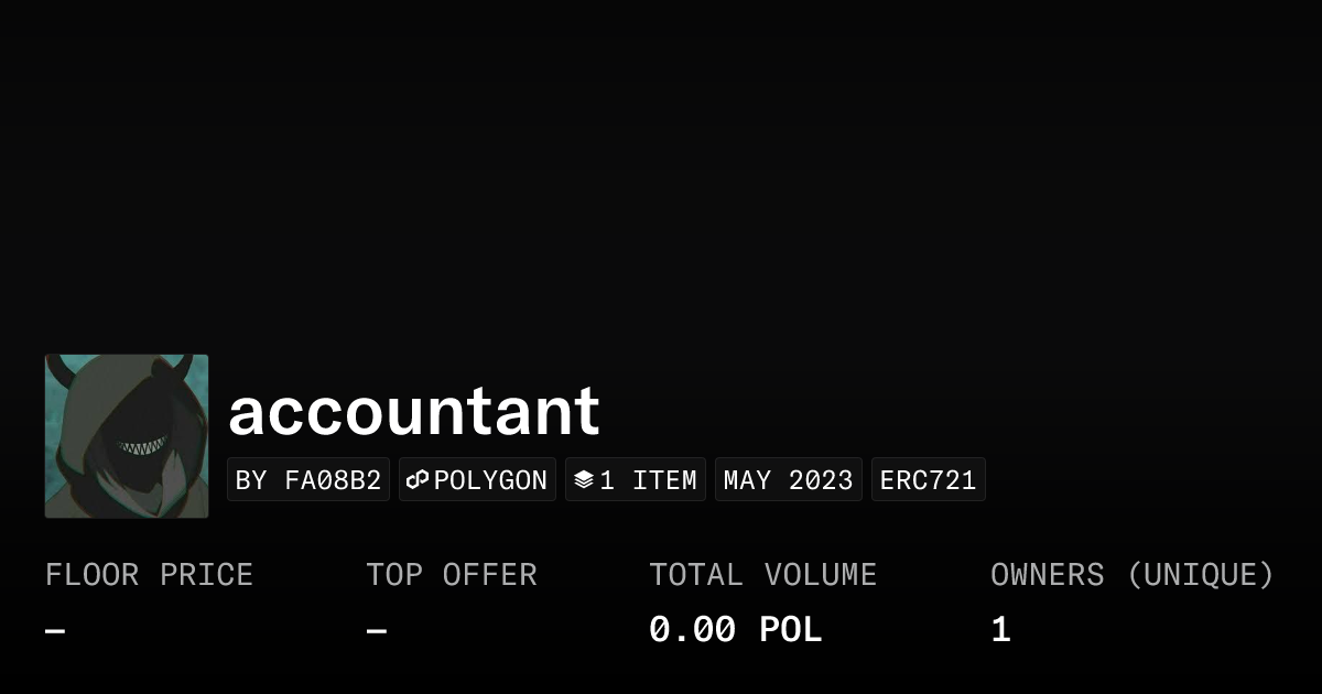 accountant - Collection | OpenSea