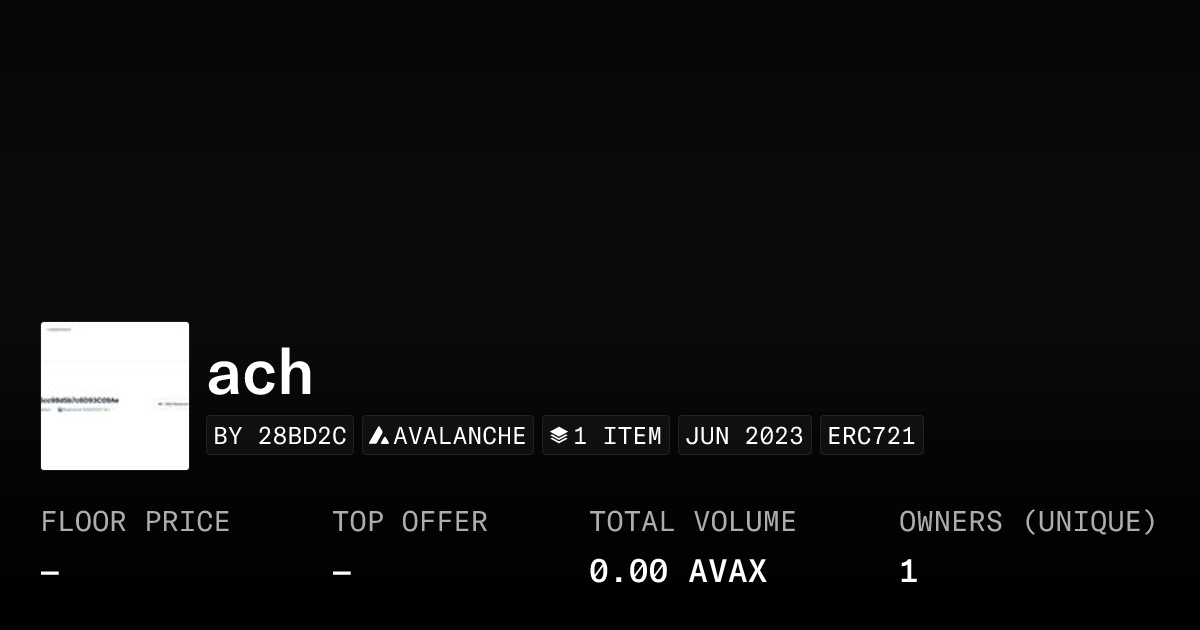 ach - Collection | OpenSea