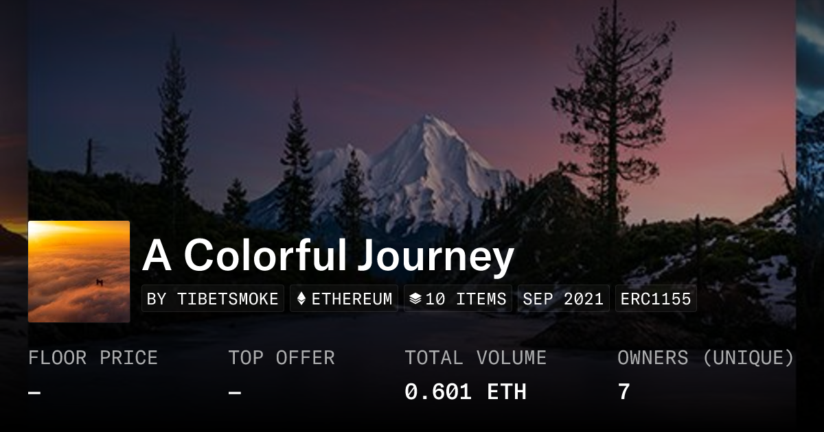 A Colorful Journey - Collection | OpenSea