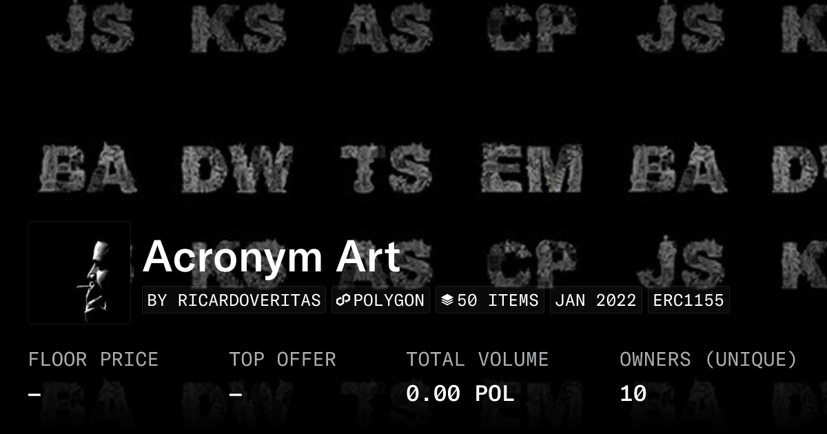 Acronym Art - Collection | OpenSea