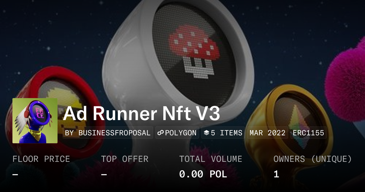 Ad Runner Nft V3 - Collection | OpenSea