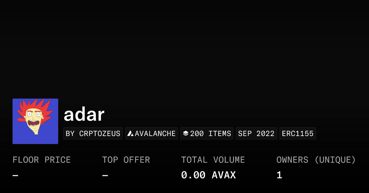 adar - Collection | OpenSea