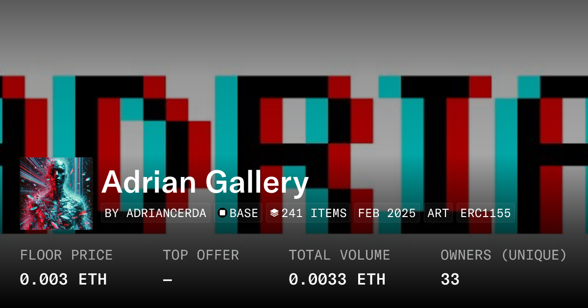 Adrian Gallery - Collection | OpenSea