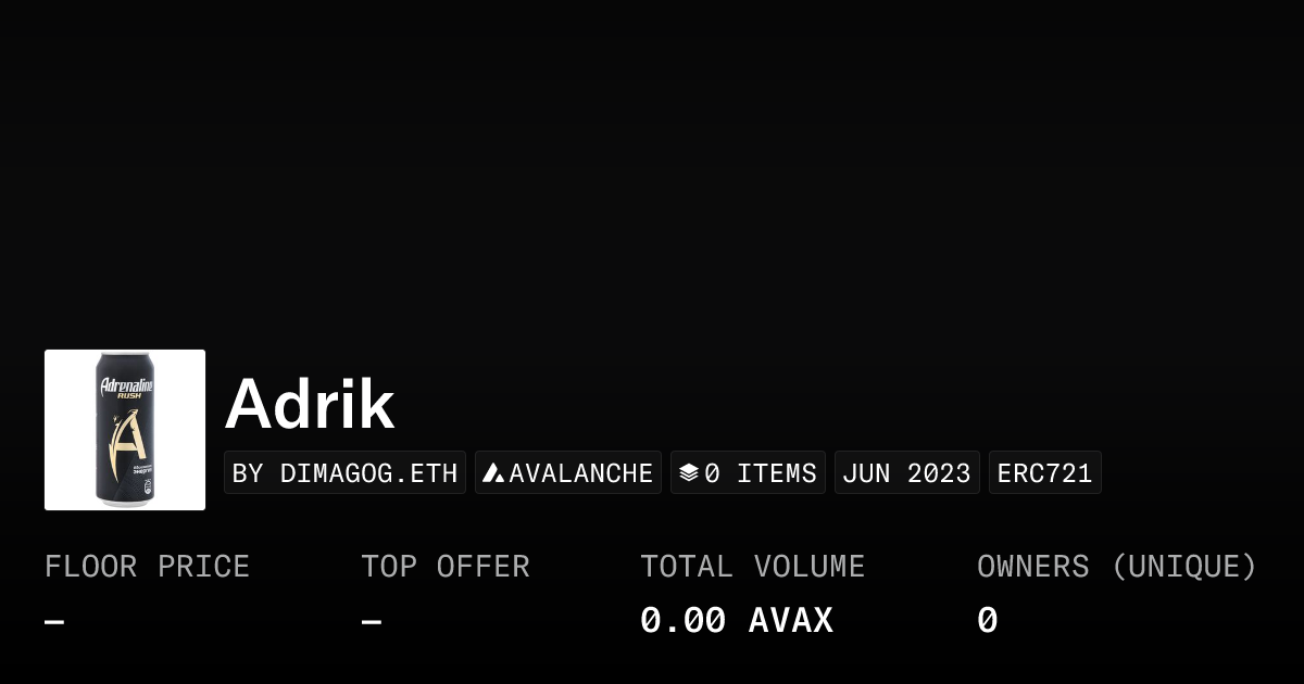 Adrik - Collection | OpenSea