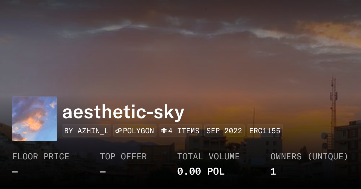 aesthetic-sky - Collection | OpenSea