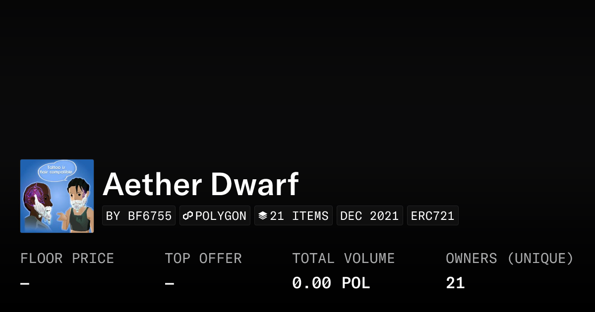 Aether Dwarf - Collection | OpenSea