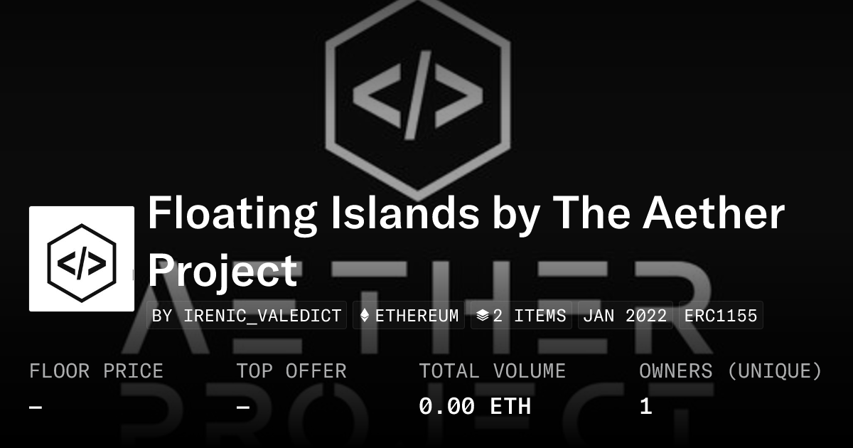 Floating Islands by The Aether Project - Collection | OpenSea