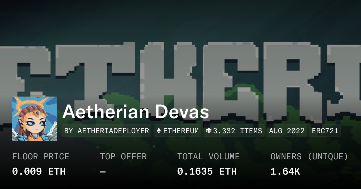 Aetherian Devas - Collection | OpenSea