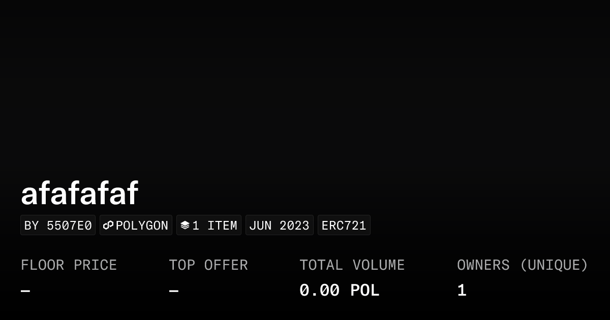 afafafaf - Collection | OpenSea