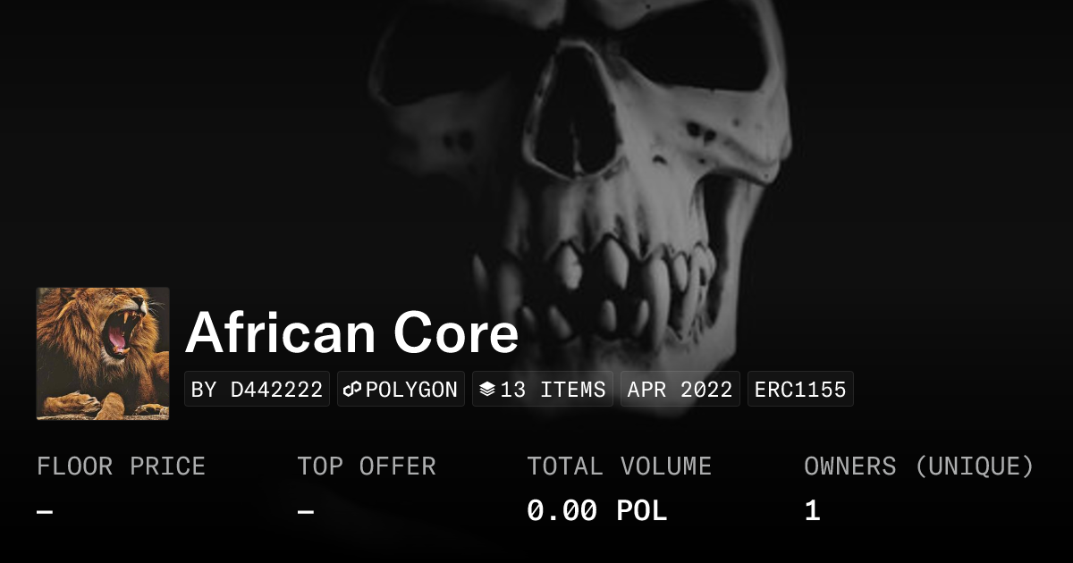 African Core - Collection | OpenSea