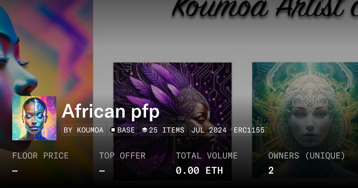 African pfp - Collection | OpenSea