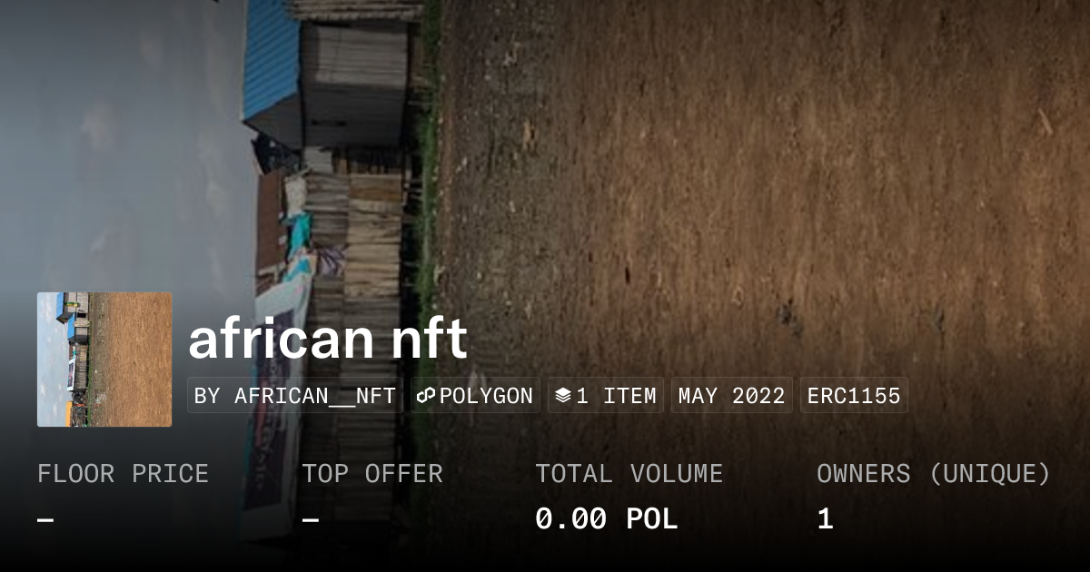 african nft - Collection | OpenSea