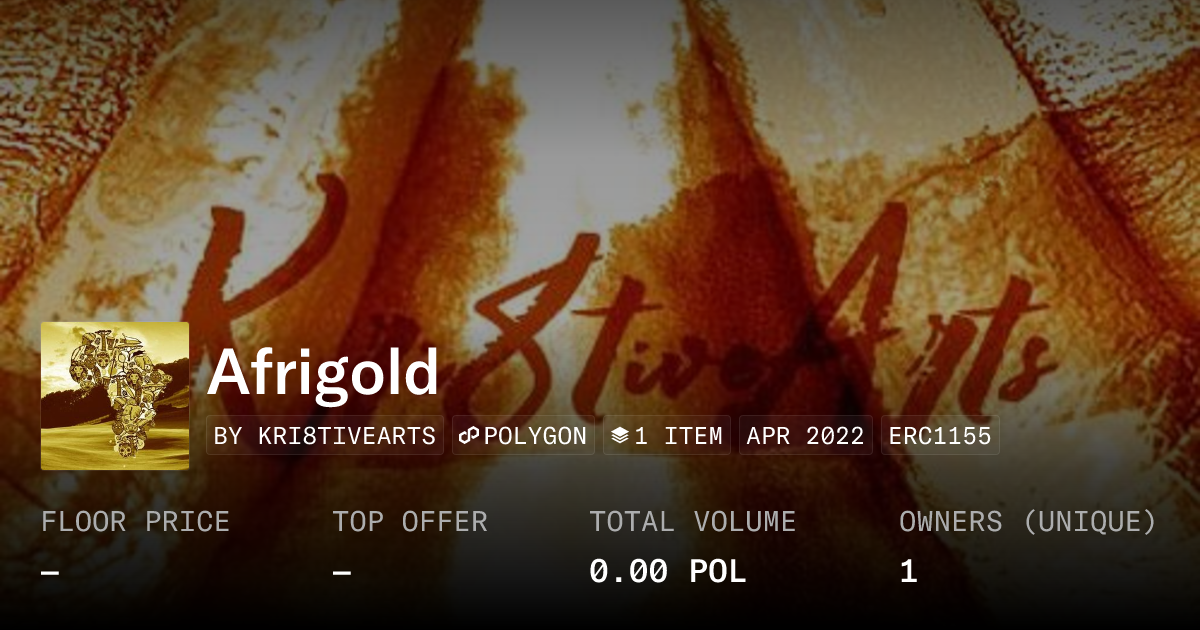 Afrigold - Collection | OpenSea