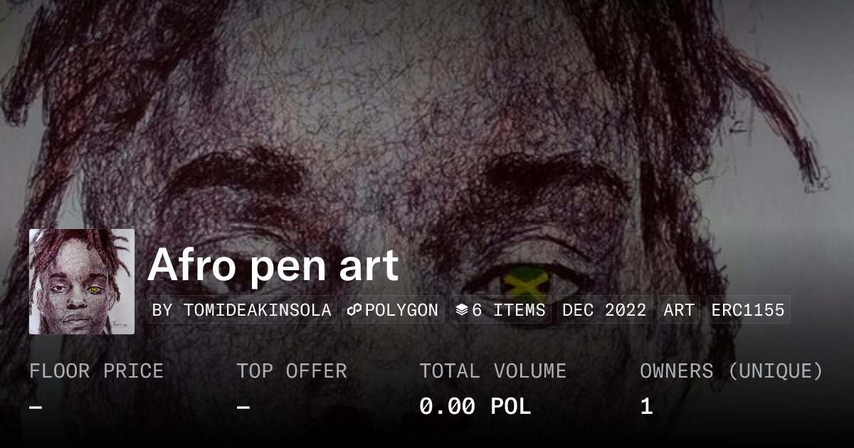 Afro pen art - Collection | OpenSea