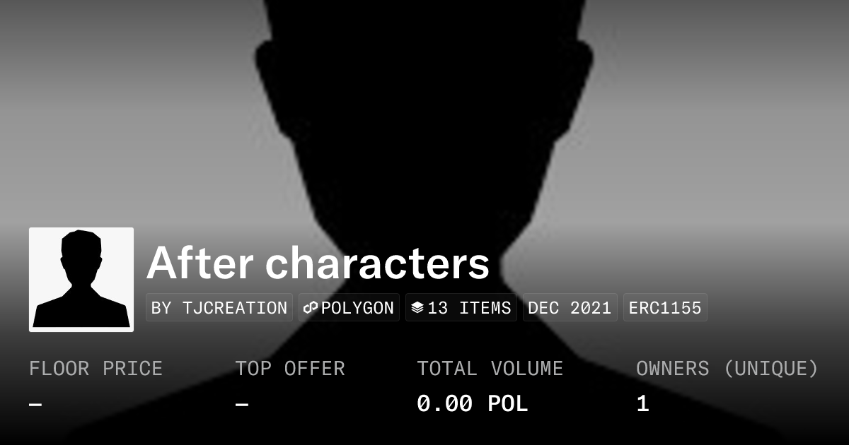 After characters - Collection | OpenSea