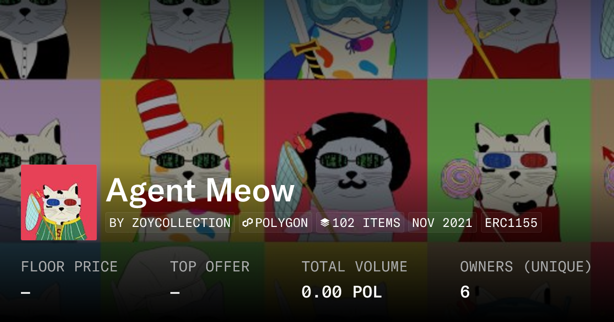 Agent Meow - Collection | OpenSea