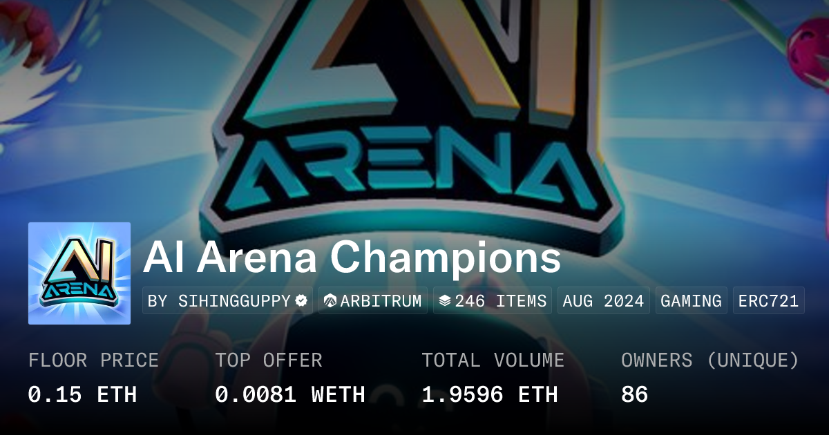 AI Arena Champions - Colección | OpenSea