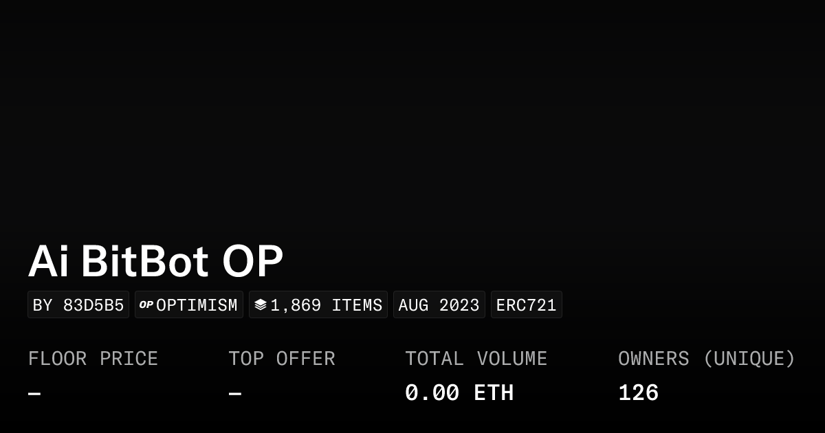 Ai BitBot OP - Collection | OpenSea