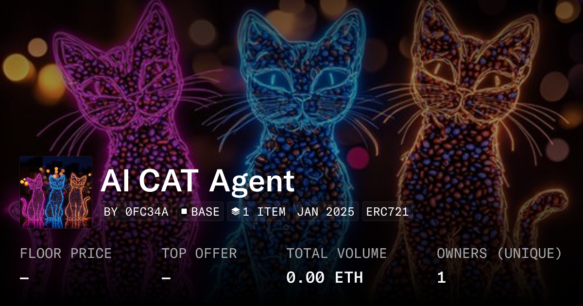 AI CAT Agent - Collection | OpenSea