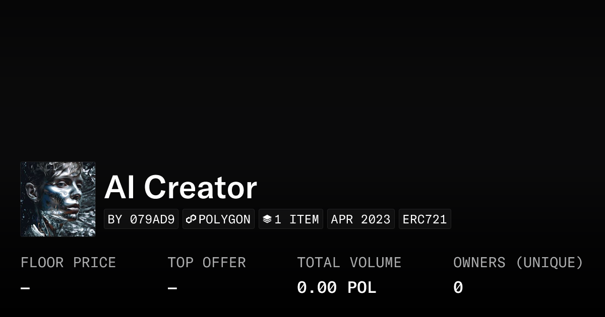 AI Creator - Collection | OpenSea