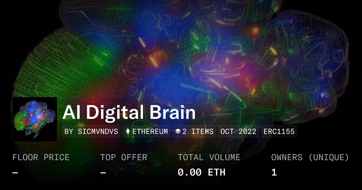 AI Digital Brain - Collection | OpenSea
