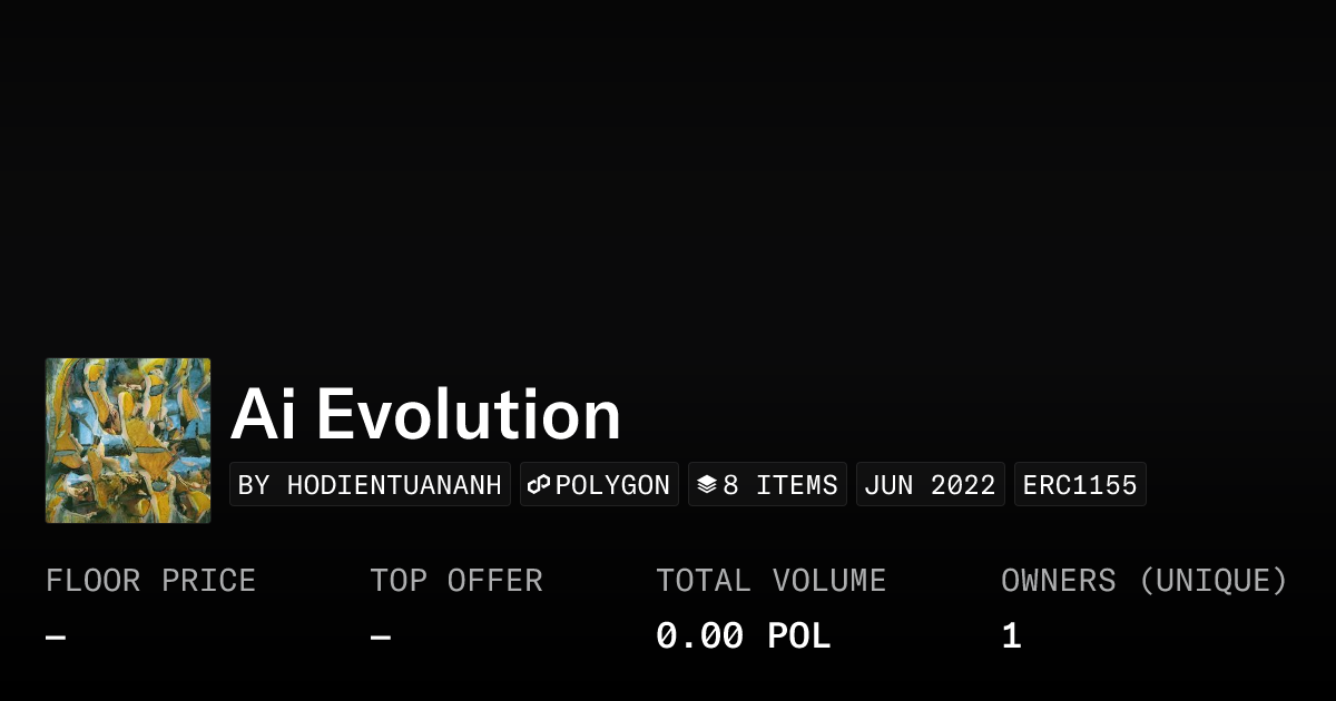 Ai Evolution - Collection | OpenSea