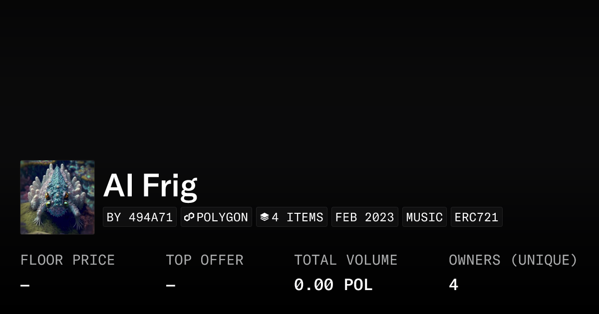 AI Frig - Collection | OpenSea
