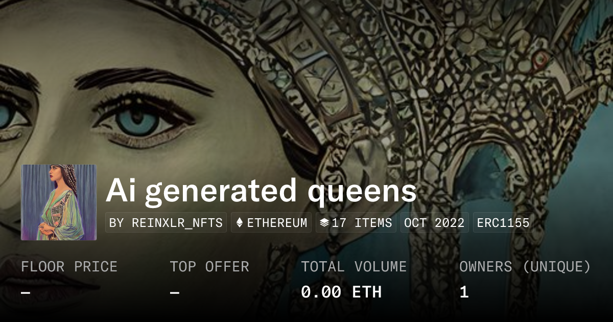Ai generated queens - Collection | OpenSea