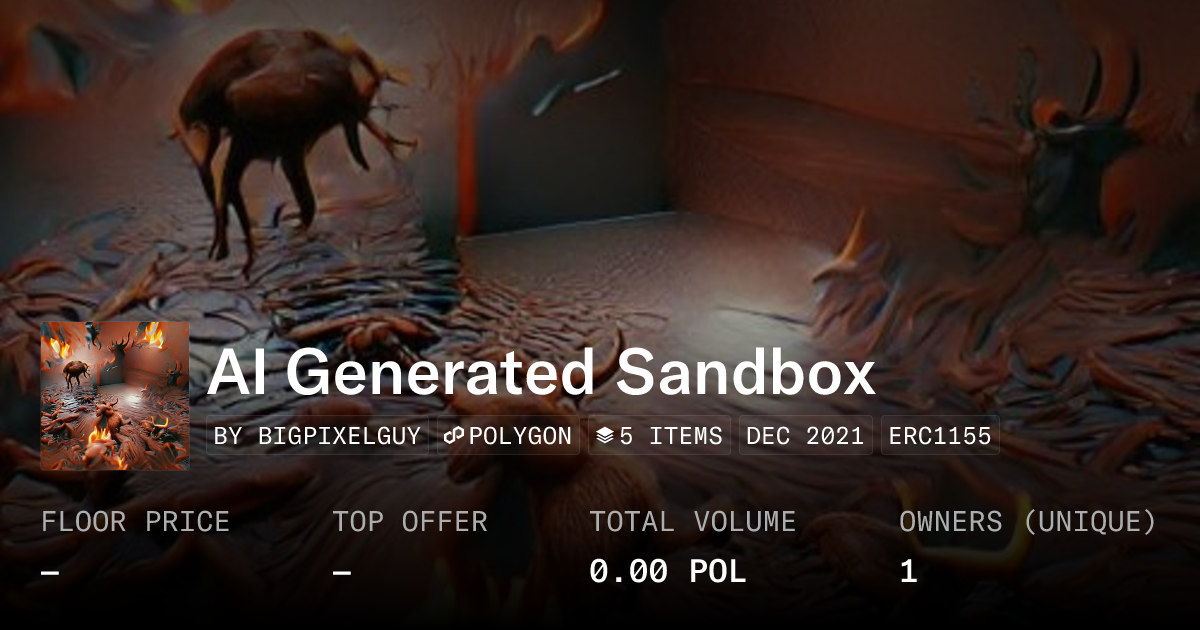 AI Generated Sandbox - Collection | OpenSea
