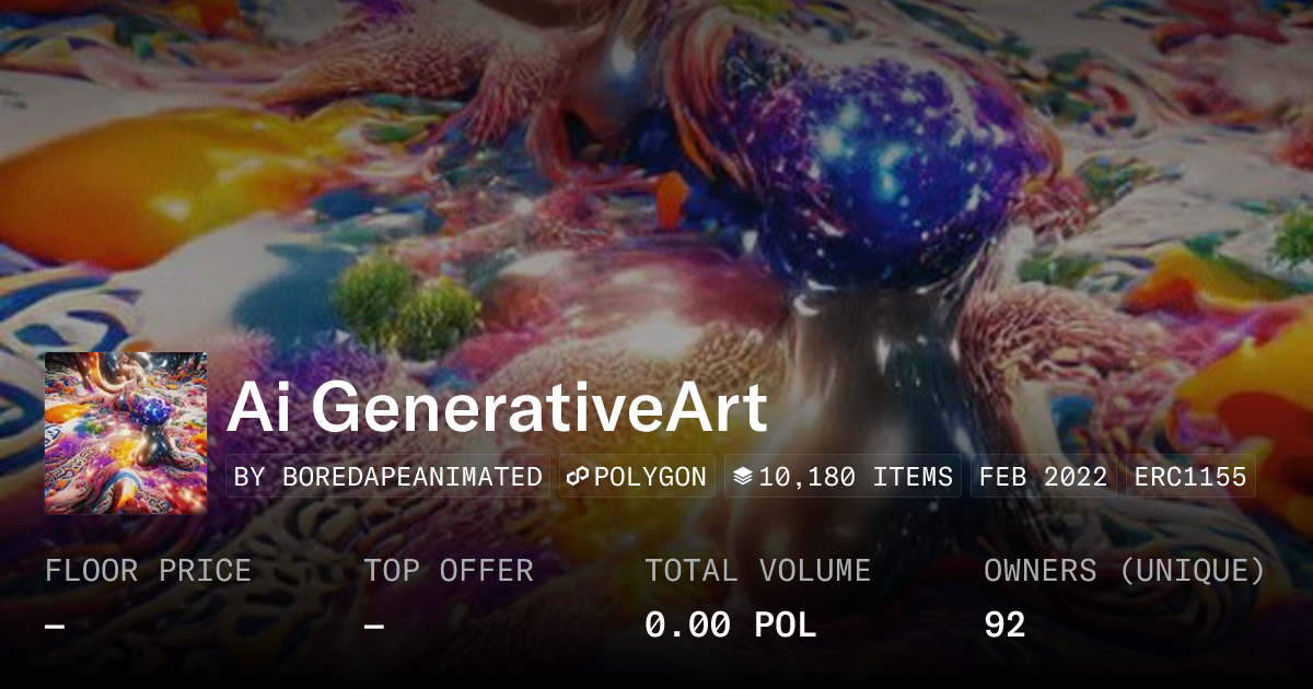 Ai GenerativeArt - Collection | OpenSea