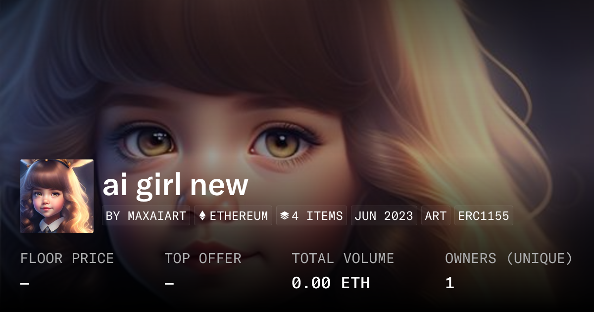 ai girl new - Collection | OpenSea
