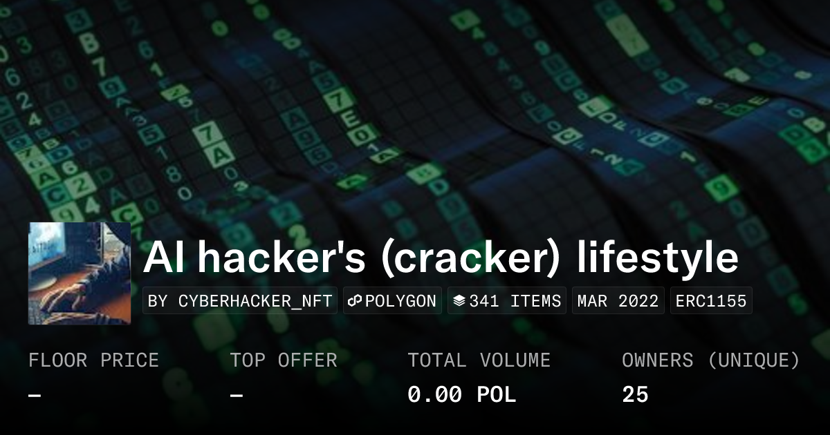 AI hacker's (cracker) lifestyle - Collection | OpenSea