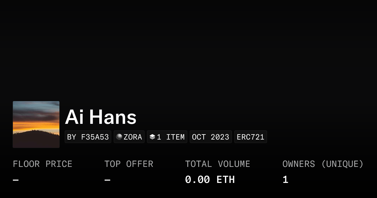 Ai Hans - Collection | OpenSea