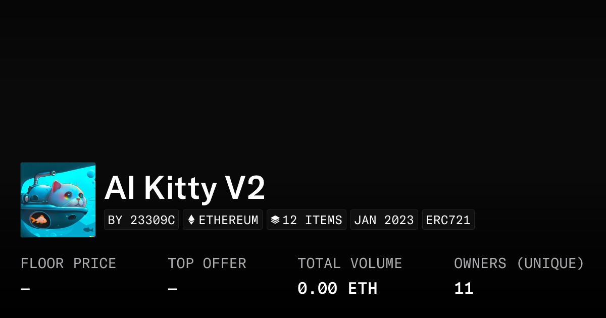AI Kitty V2 - Collection | OpenSea