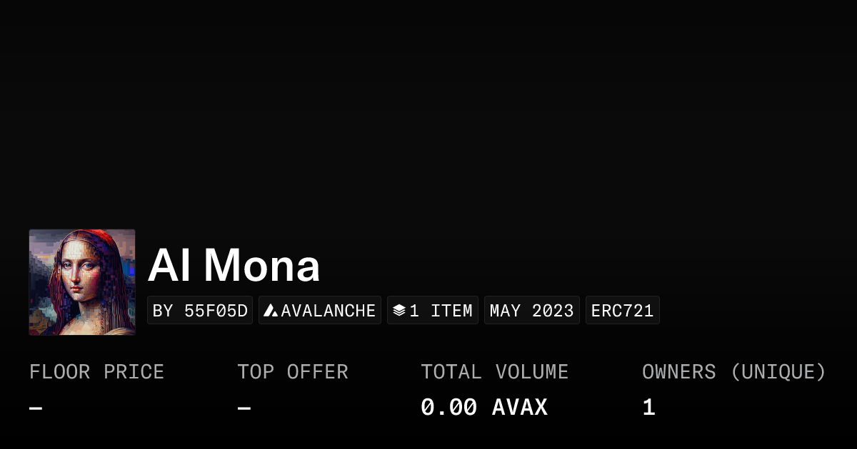 AI Mona - Collection | OpenSea
