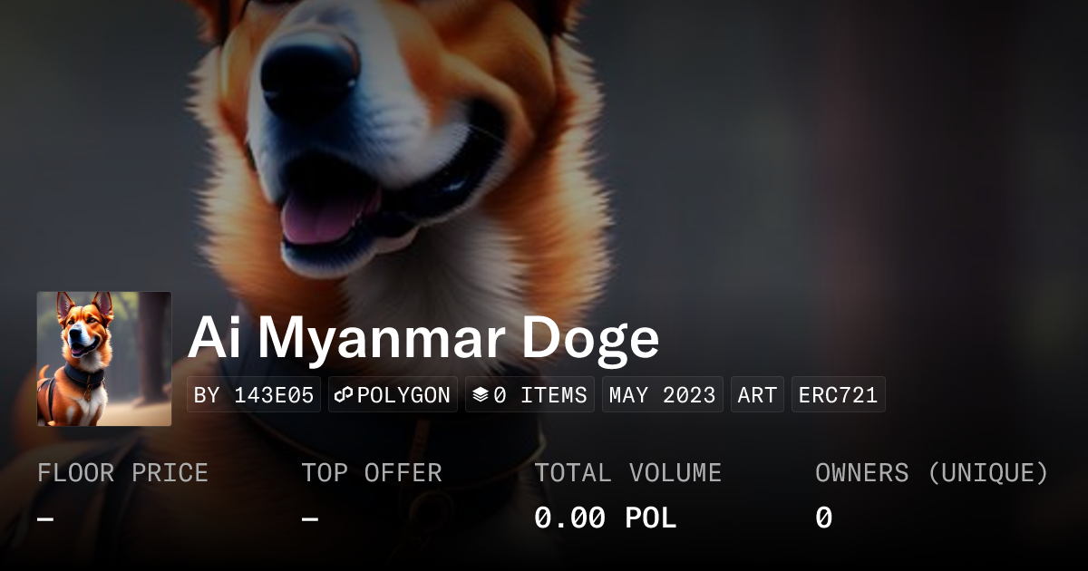 Ai Myanmar Doge - Collection | OpenSea
