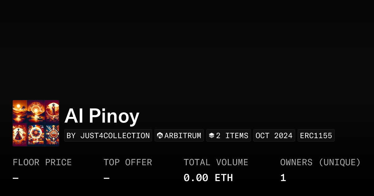AI Pinoy - Collection | OpenSea