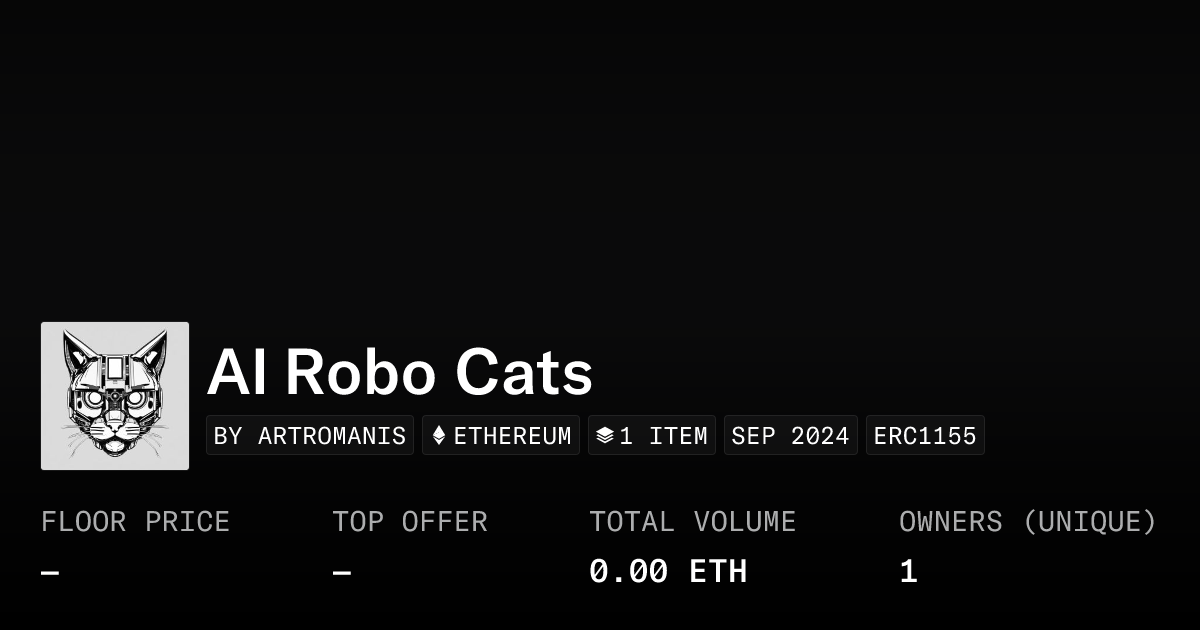 AI Robo Cats - Collection | OpenSea
