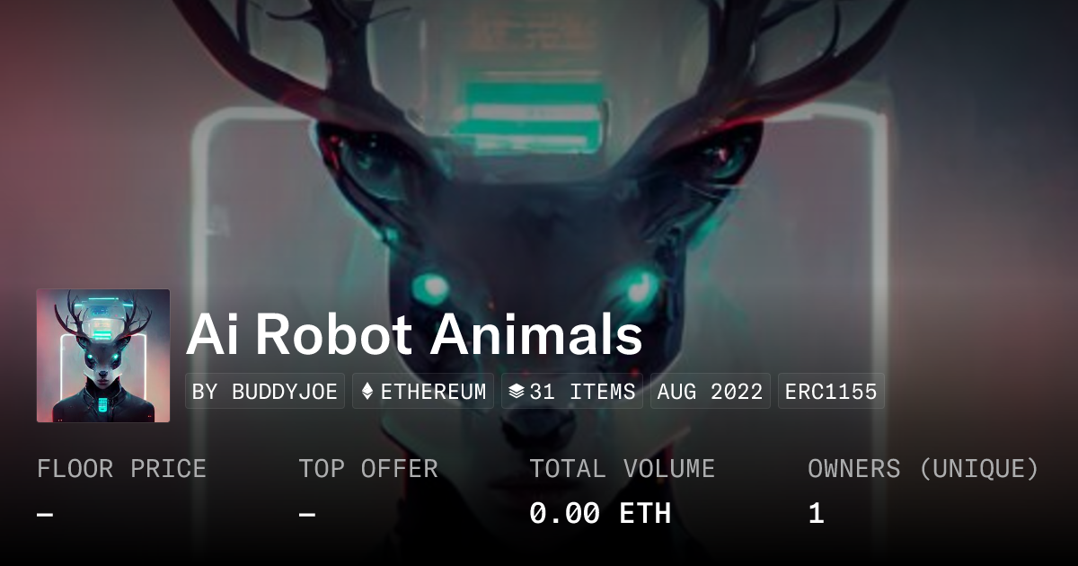 Ai Robot Animals - Collection | OpenSea