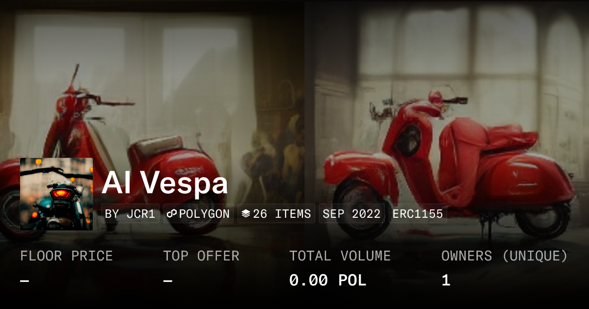 AI Vespa - Collection | OpenSea
