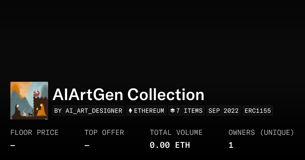 AIArtGen Collection - Collection | OpenSea
